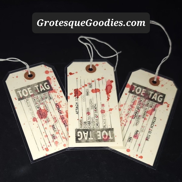 Toe Tag - Etsy