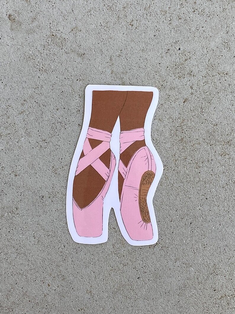 Pointe Sticker, Ballet Sticker, Dance Sticker, Water Bottle Sticker ...