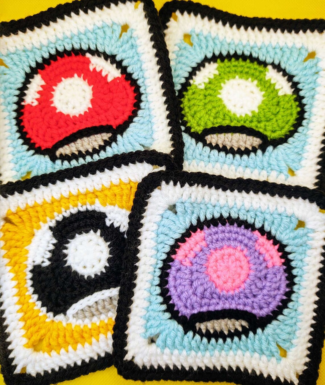 Magic Toadstool Granny Square - Etsy