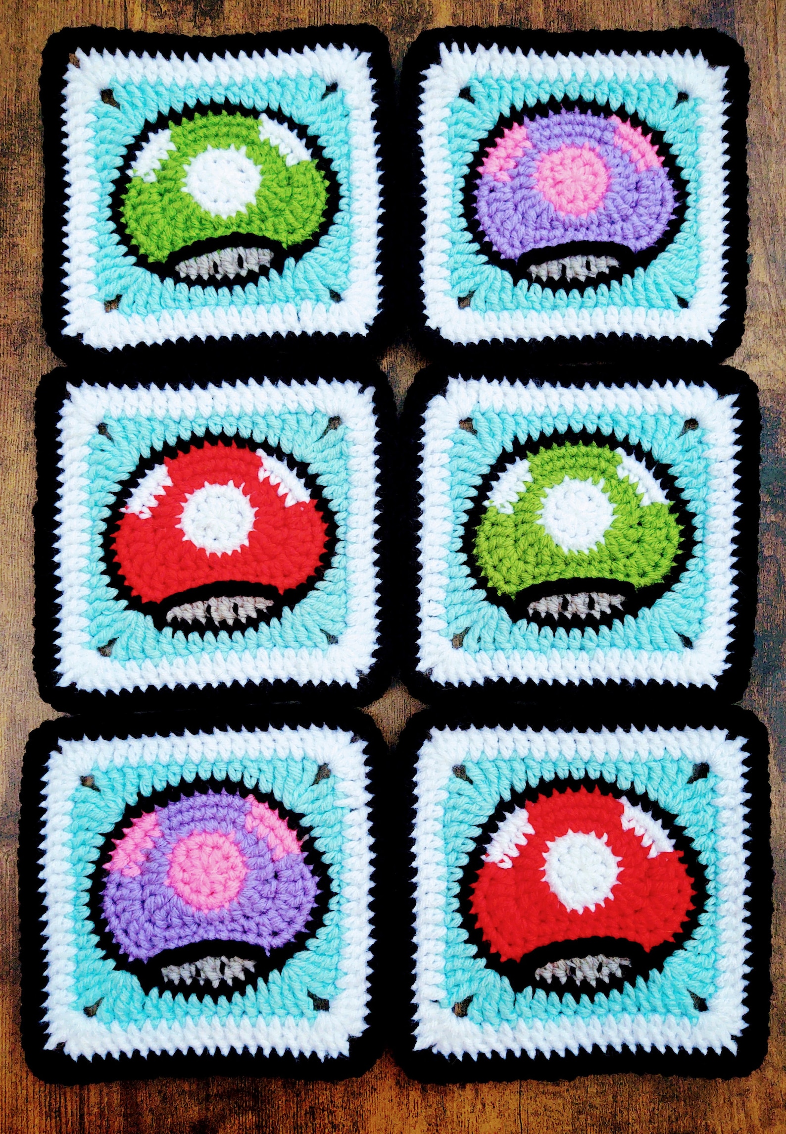 Magic Toadstool Granny Square - Etsy