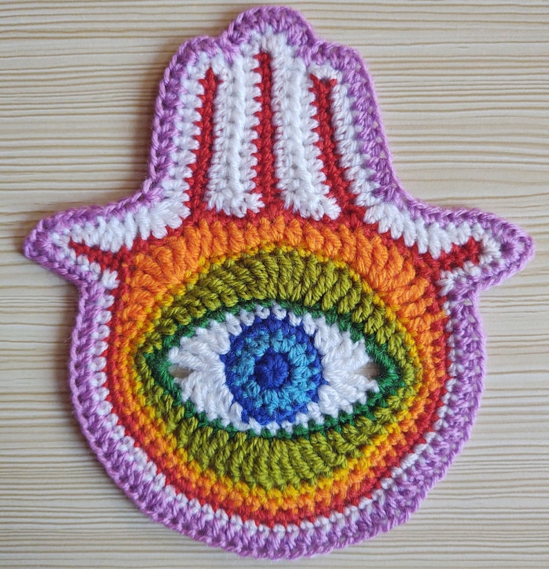 Lucky Hamsa Crochet Pattern - Etsy