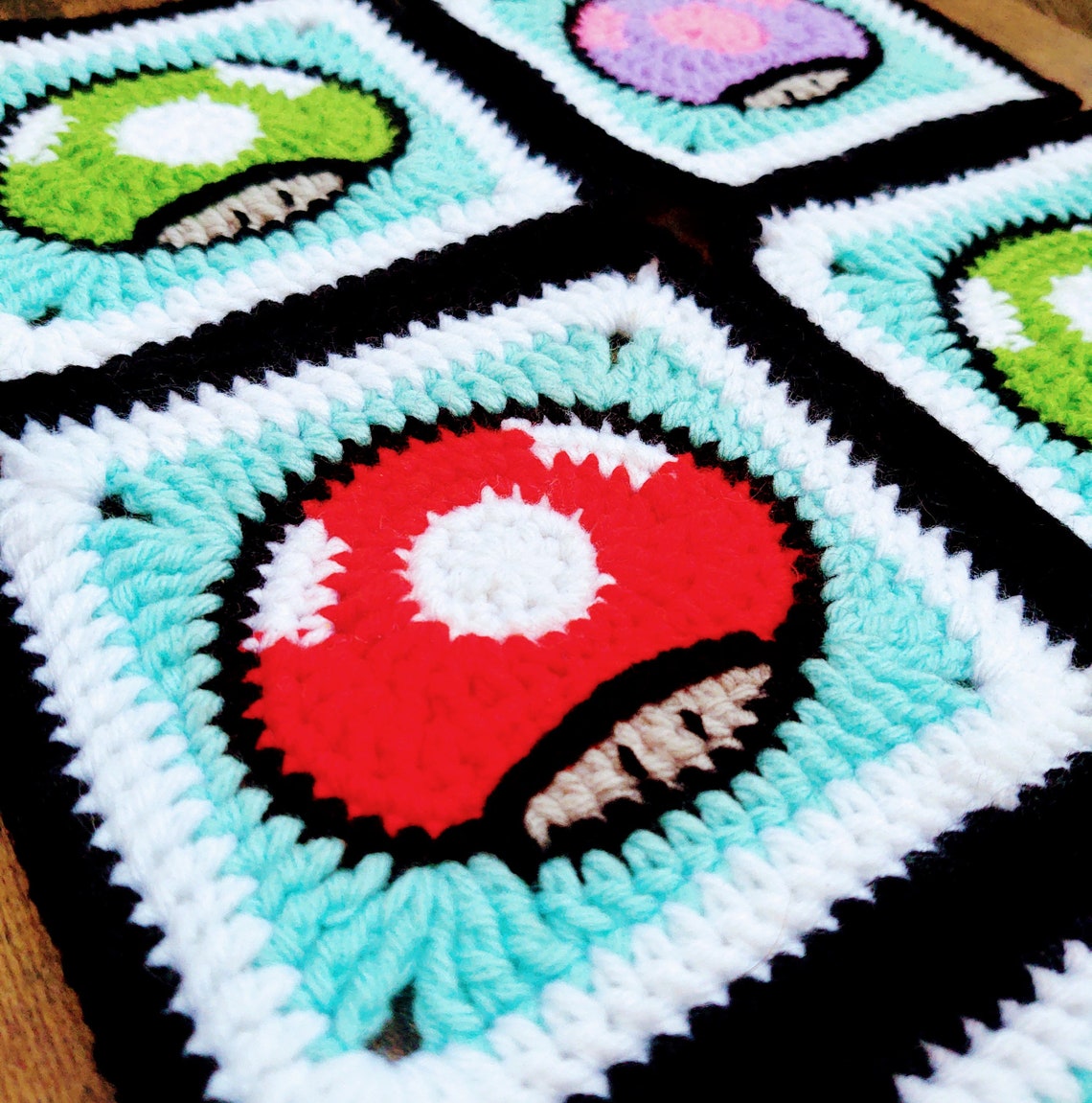 Magic Toadstool Granny Square - Etsy