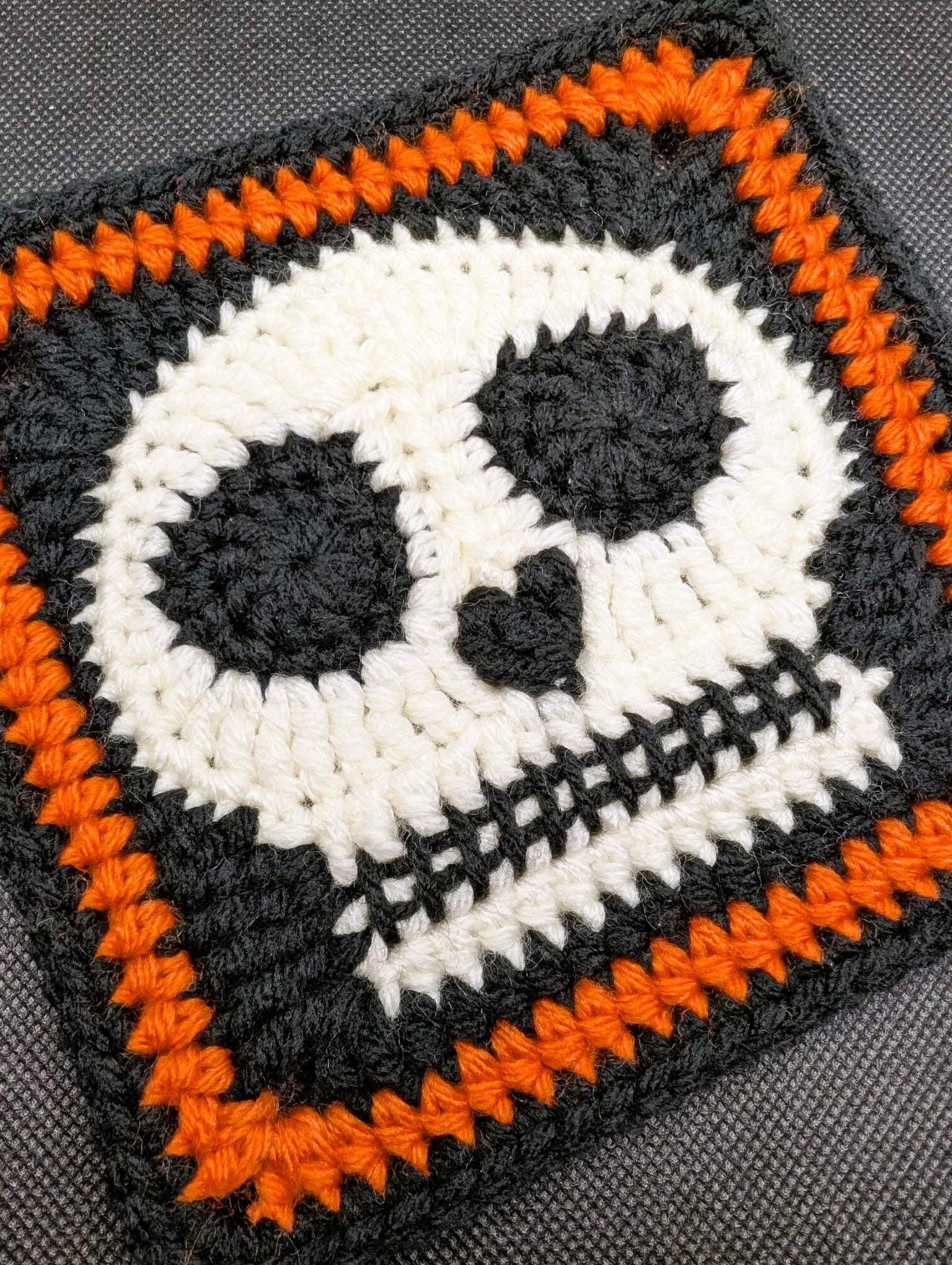 Bone Face Granny Square - Etsy