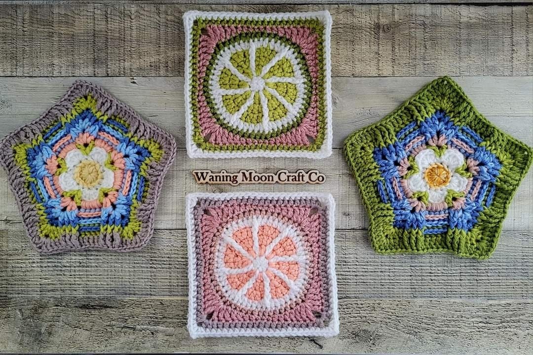Citrus Granny Square Pattern - Etsy