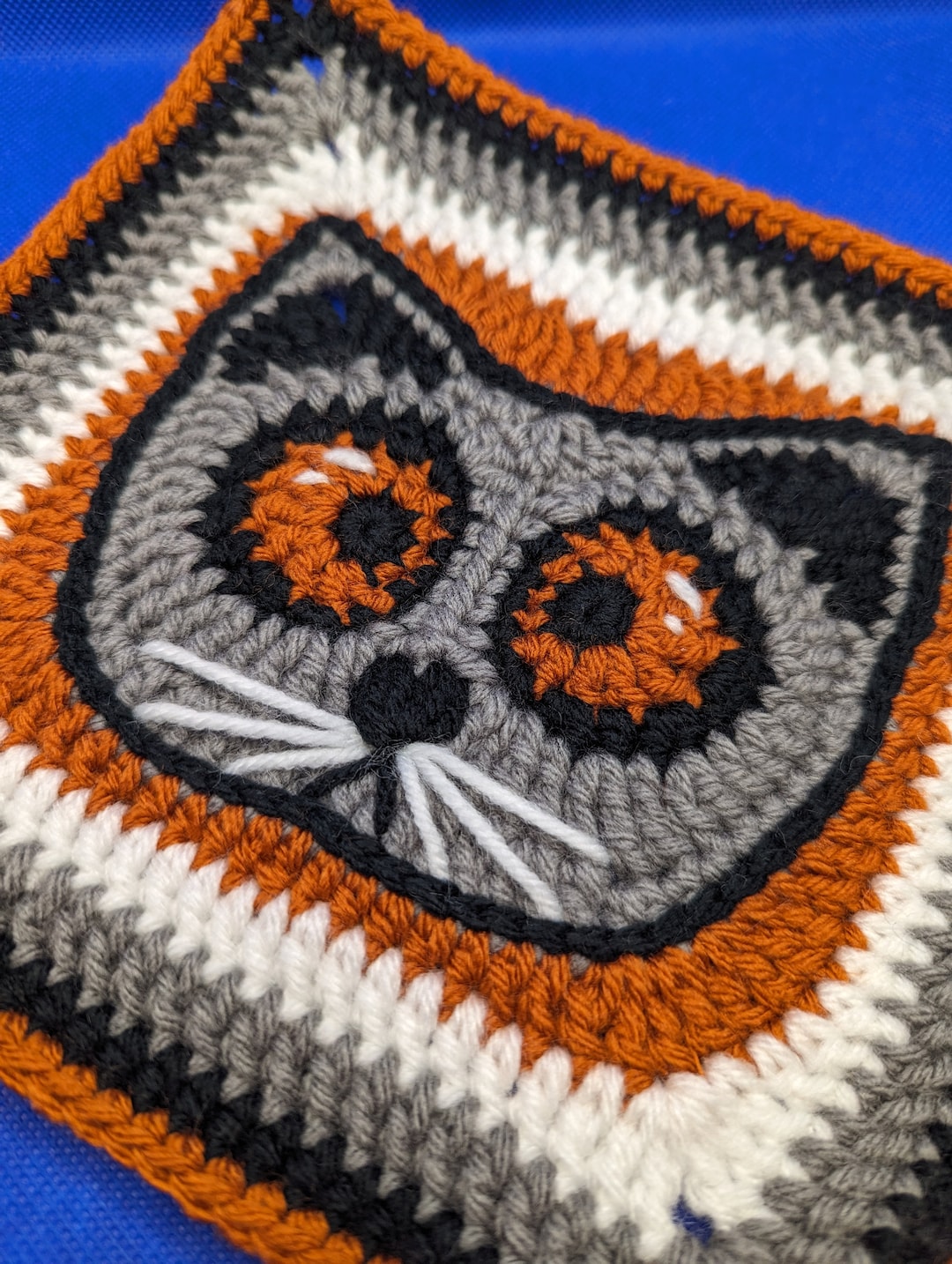 Cat Face Granny Square - Etsy
