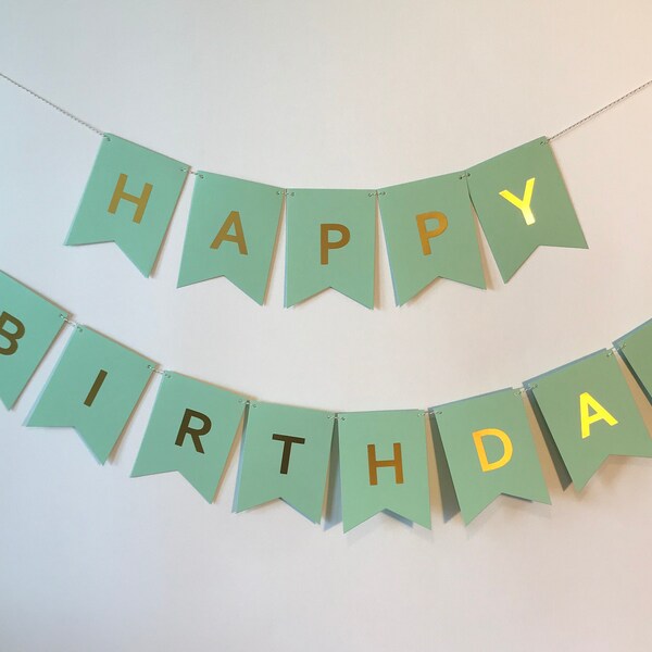 Mint Banner - Etsy