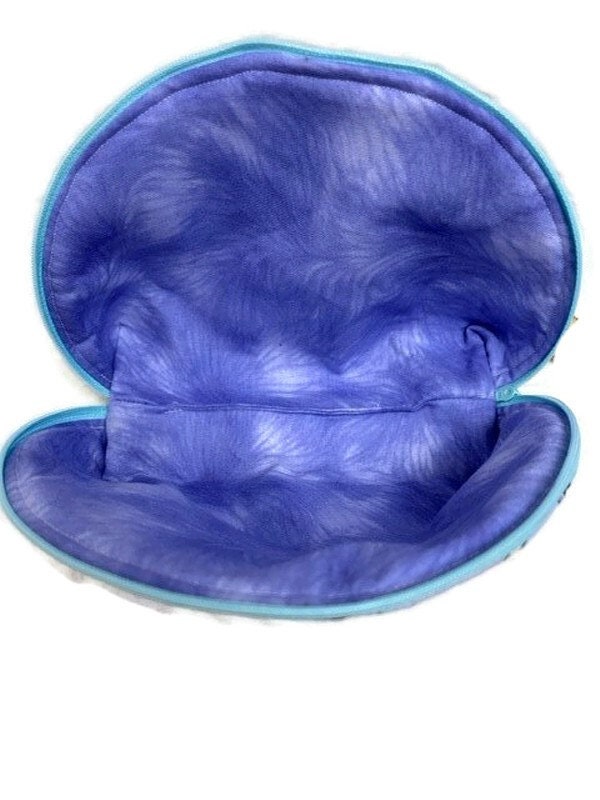 Cosmetic Clam Shell Pouch in Tula Pink Fabric Size Large - Etsy