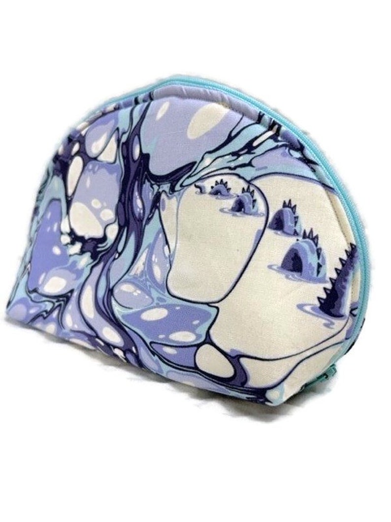 Cosmetic Clam Shell Pouch in Tula Pink Fabric Size Large - Etsy