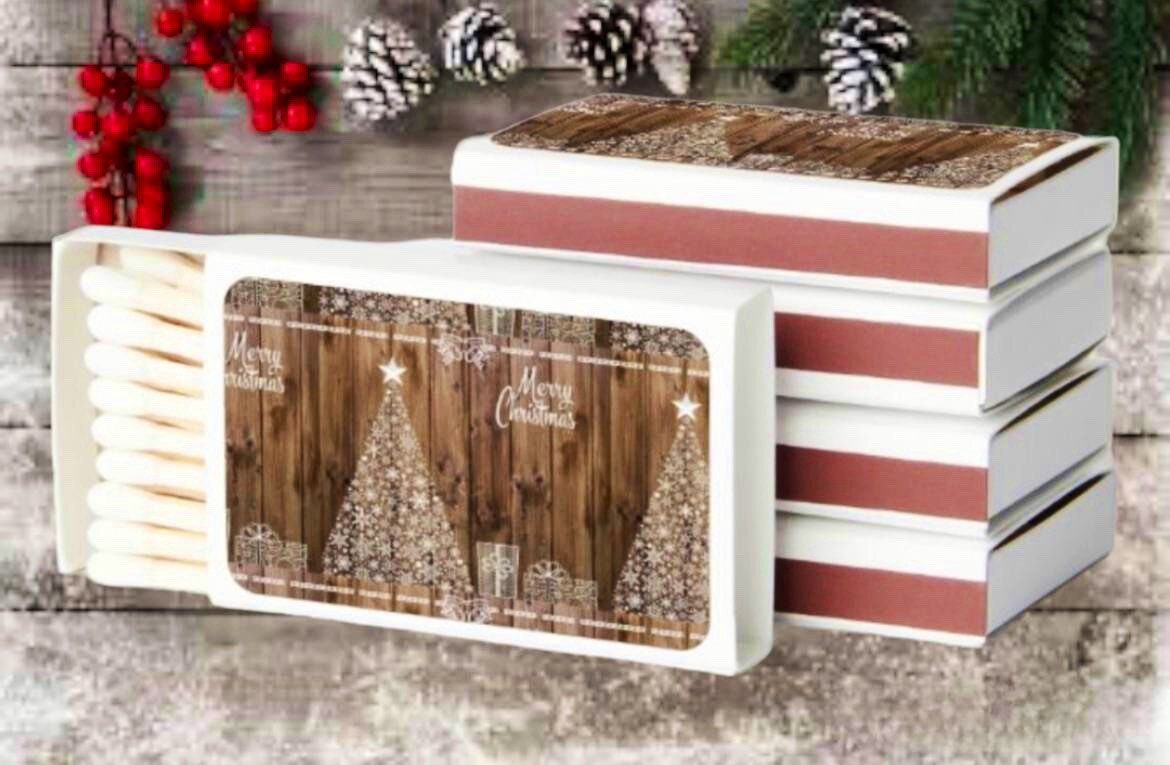 Decorative Christmas Matchboxes 30 Matches in Each Box - Etsy