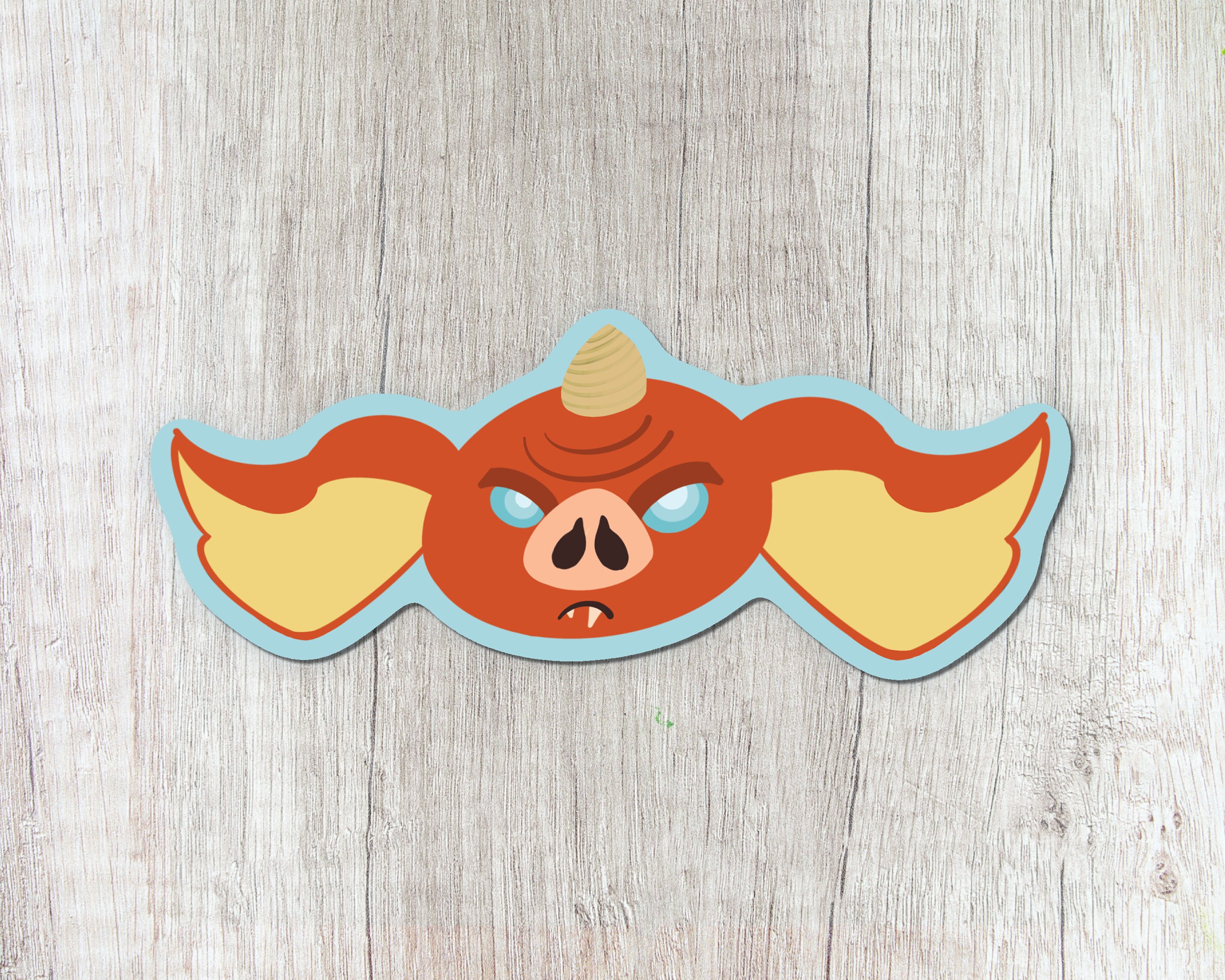 Red Bokoblin BOTW Fan Art Sticker - Etsy