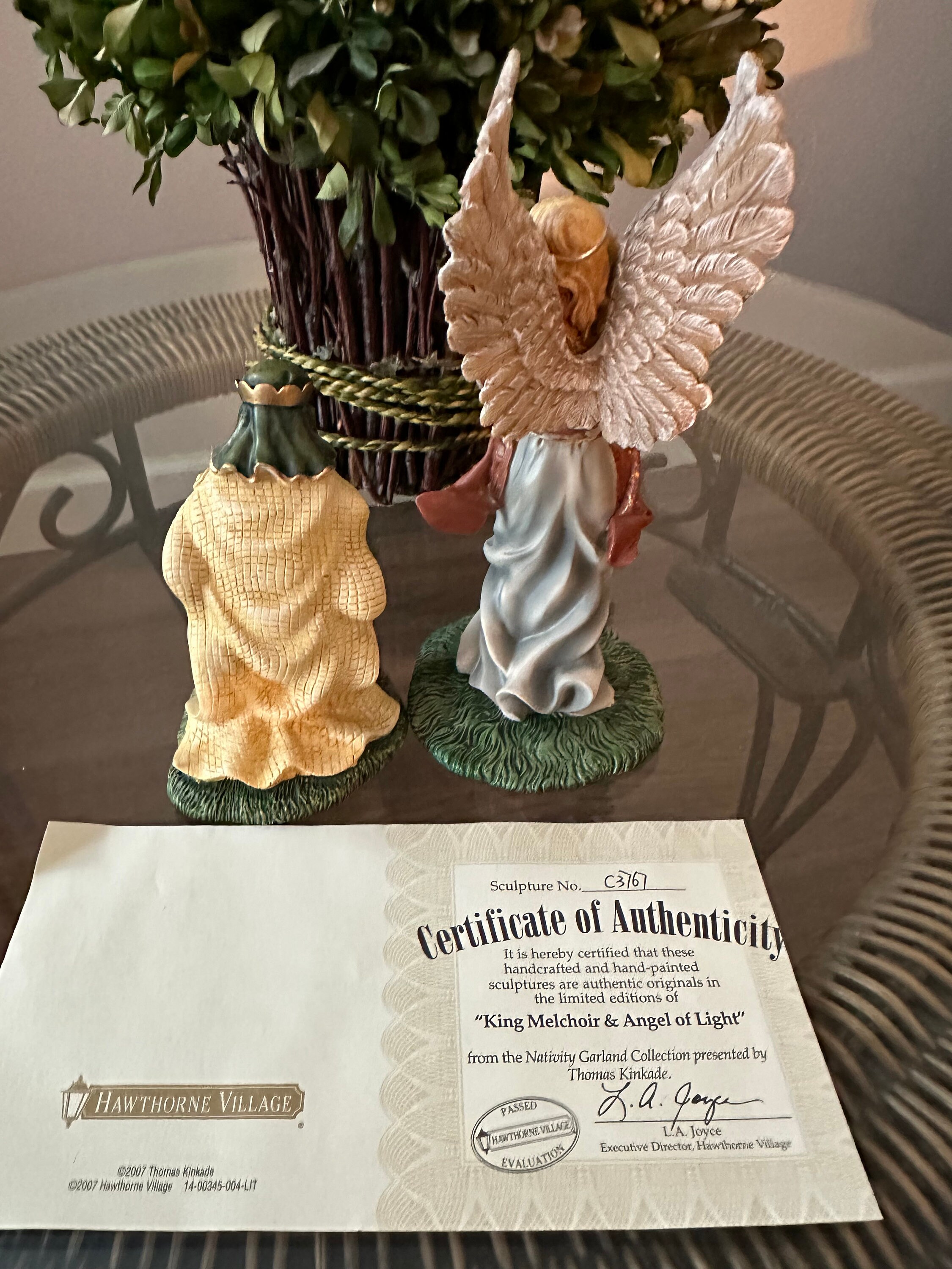 Christmas Nativity Garland Collection Thomas Kinkade king Melchoir ...