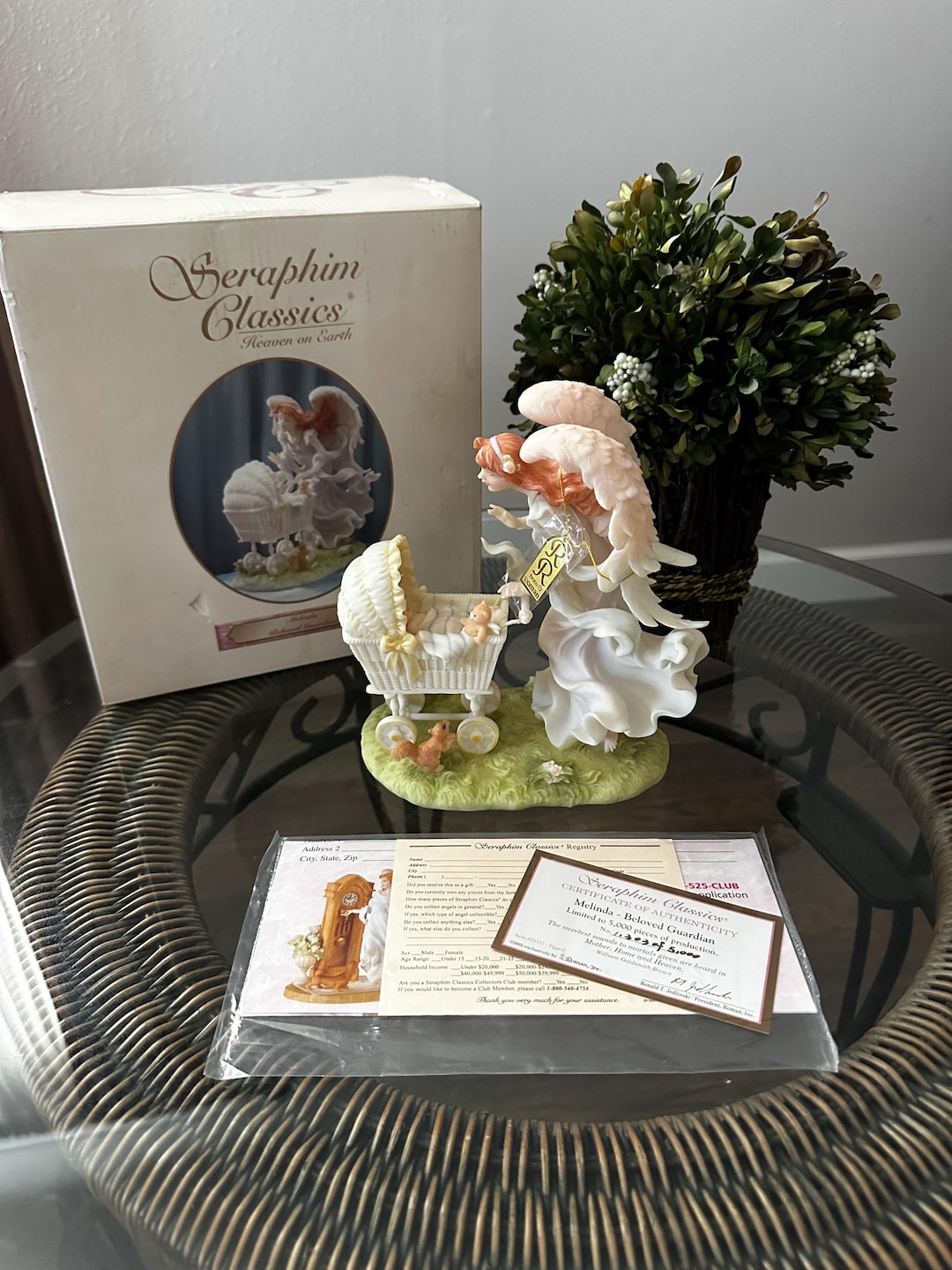 Seraphim Angel MELINDA Beloved Guardian Figurine #78337 With Gold ROMAN ...