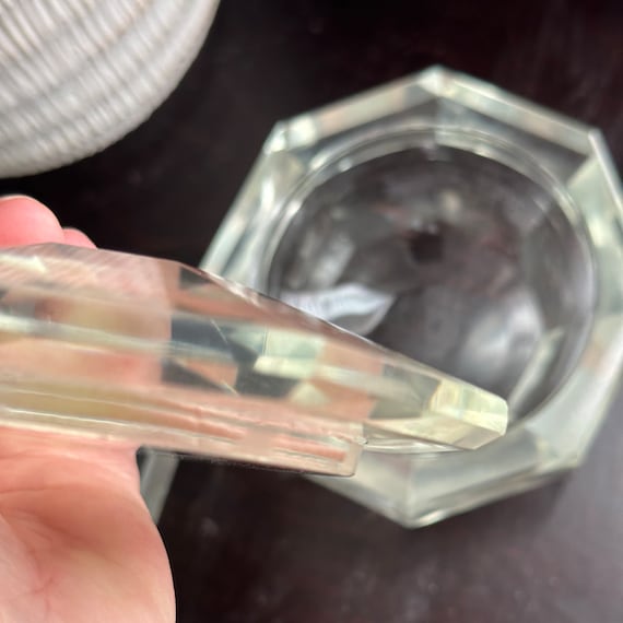 Vintage led crystal faceted octagon shape perfume bot… - Gem