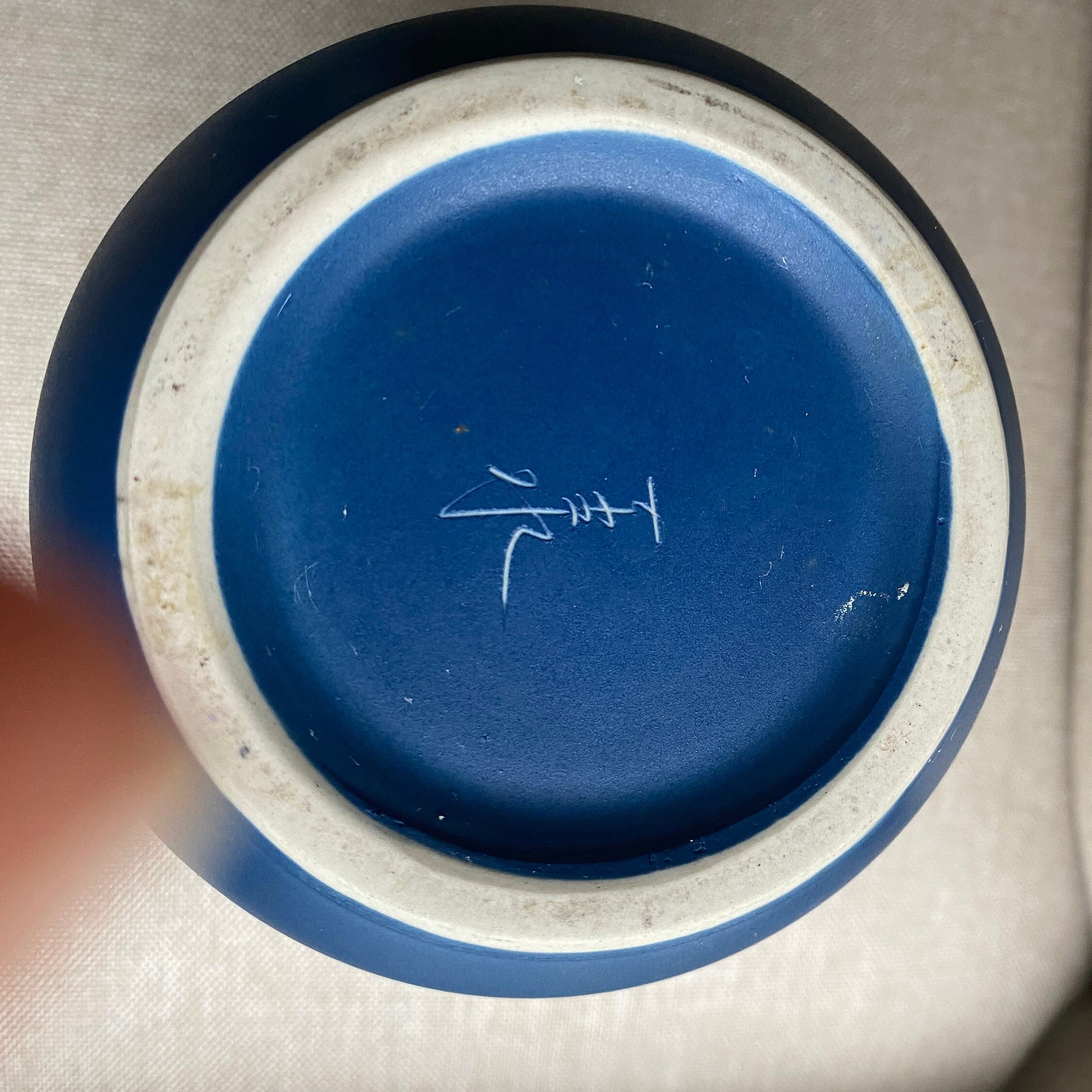 Asian Ceramic Pottery Mid Night Blue Carved Flower Pattern 9 Vase - Etsy