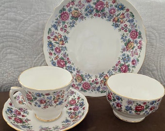 Fine Bone China by Staffordshire England. 8 1/4" Luncheon Plate. the ...