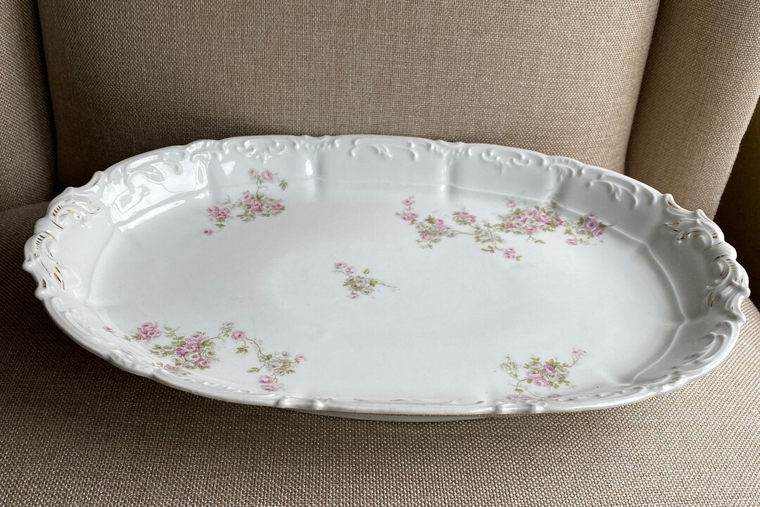 Antique Weimar Germany 14 Oval Porcelain Serving Platter. - Etsy