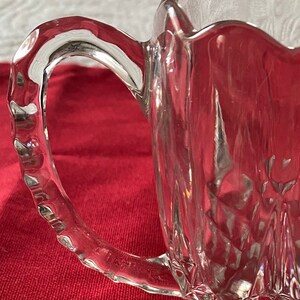Crystal Cut Glass Vintage Creamer/small Pitcher Diamond Pattern - Etsy
