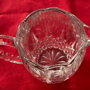 Crystal Cut Glass Vintage Creamer/small Pitcher Diamond Pattern - Etsy