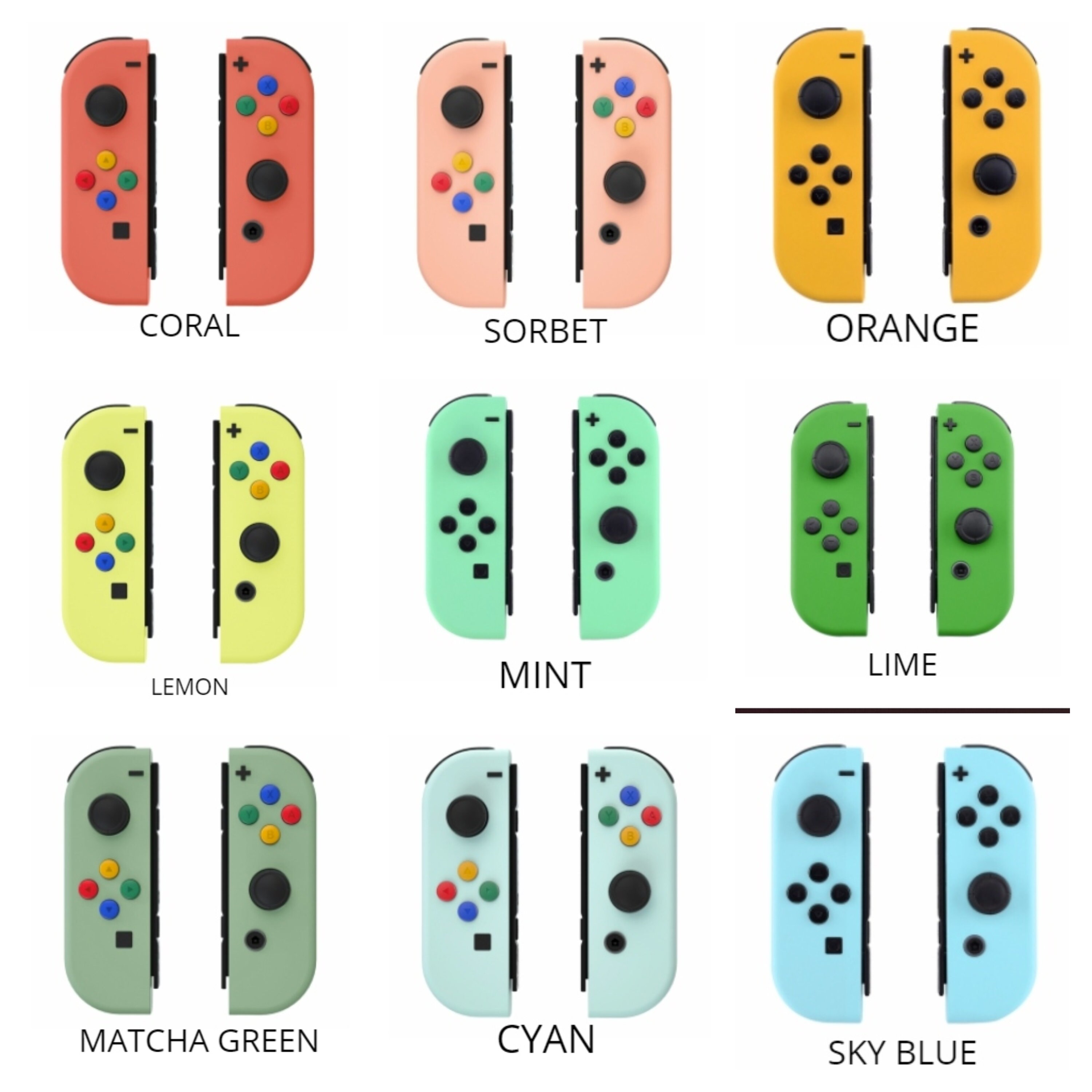 Custom Joycons Shells and Buttons | Etsy