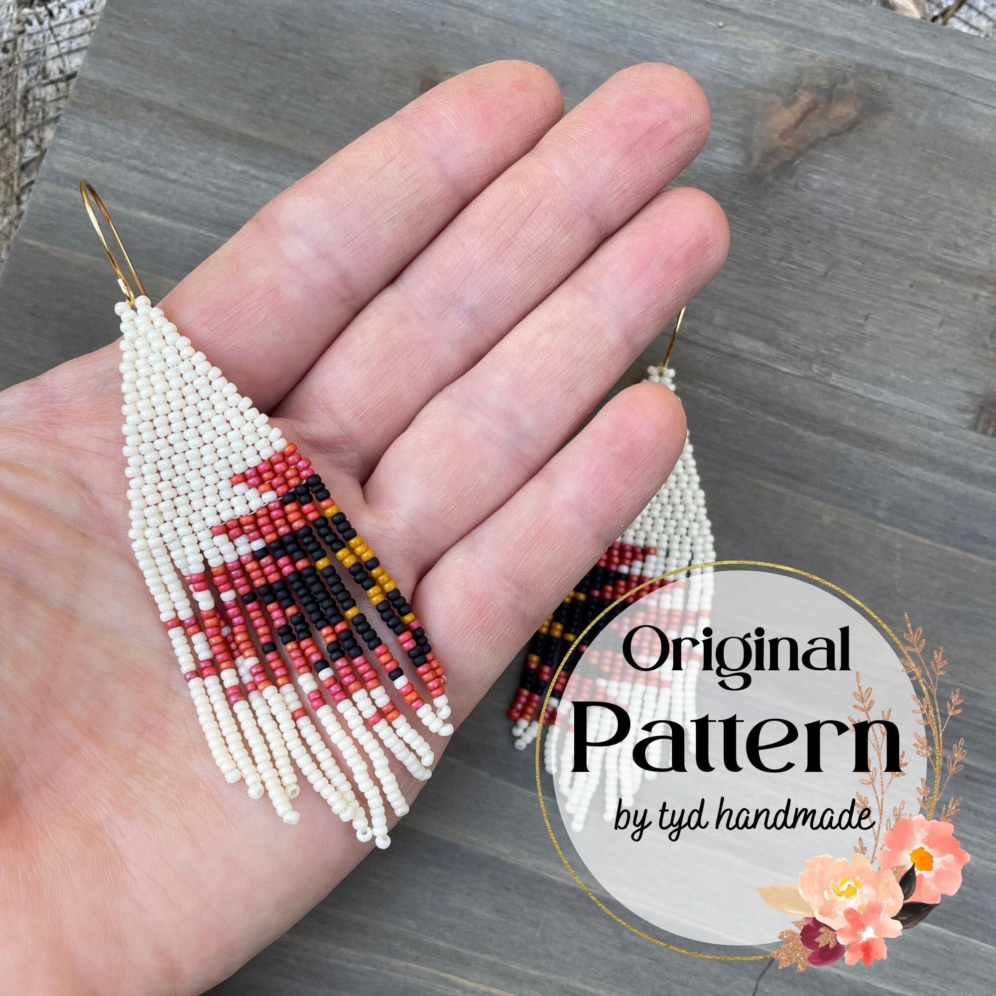 Stella Fringe Earrings Pattern - Etsy