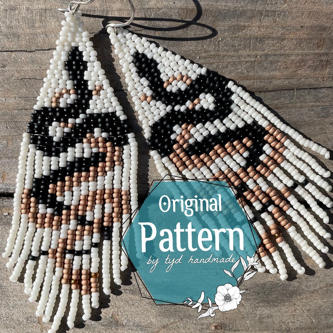 Lissa Fringe Earrings Pattern by Opal and Olive Designs - Etsy