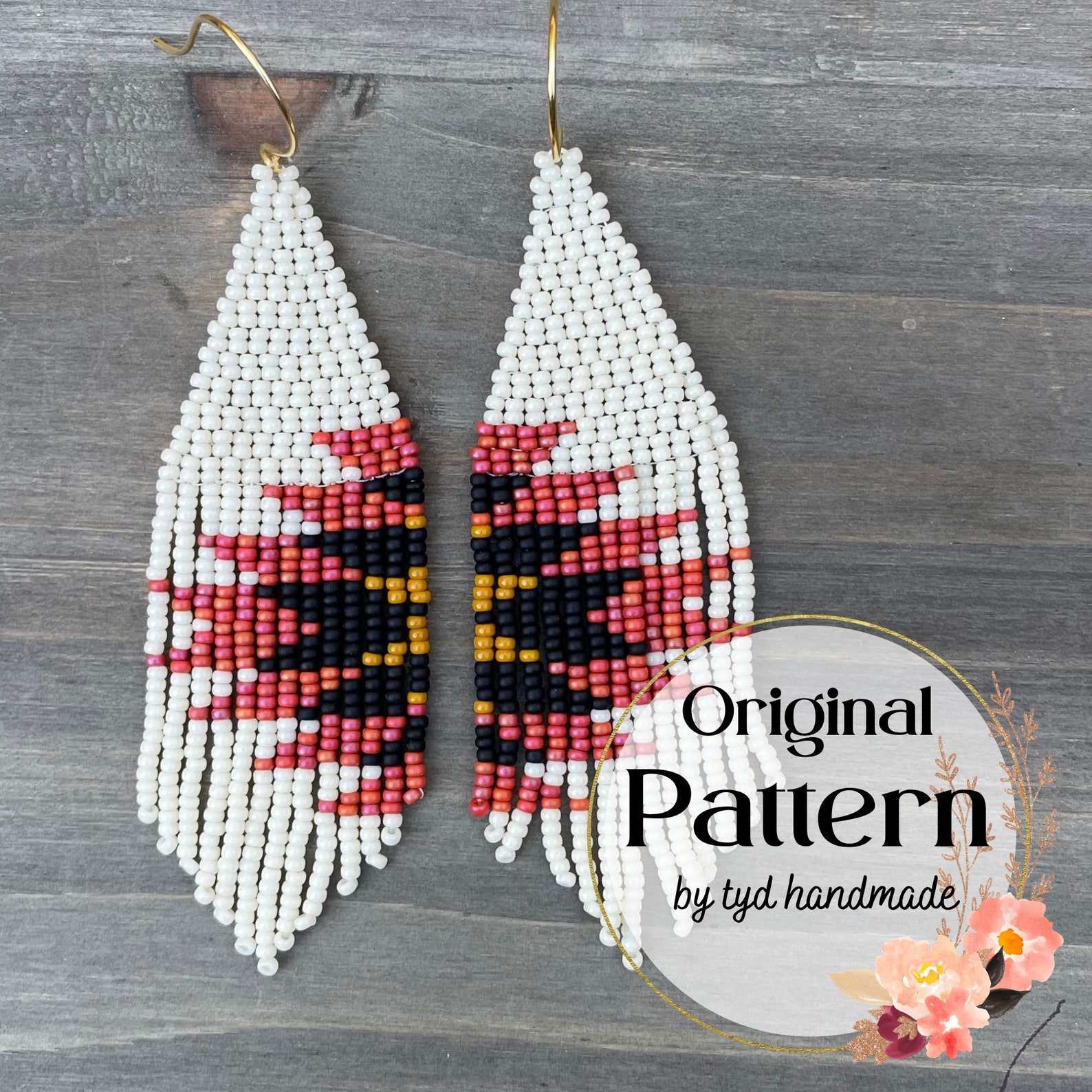 Stella Fringe Earrings Pattern - Etsy