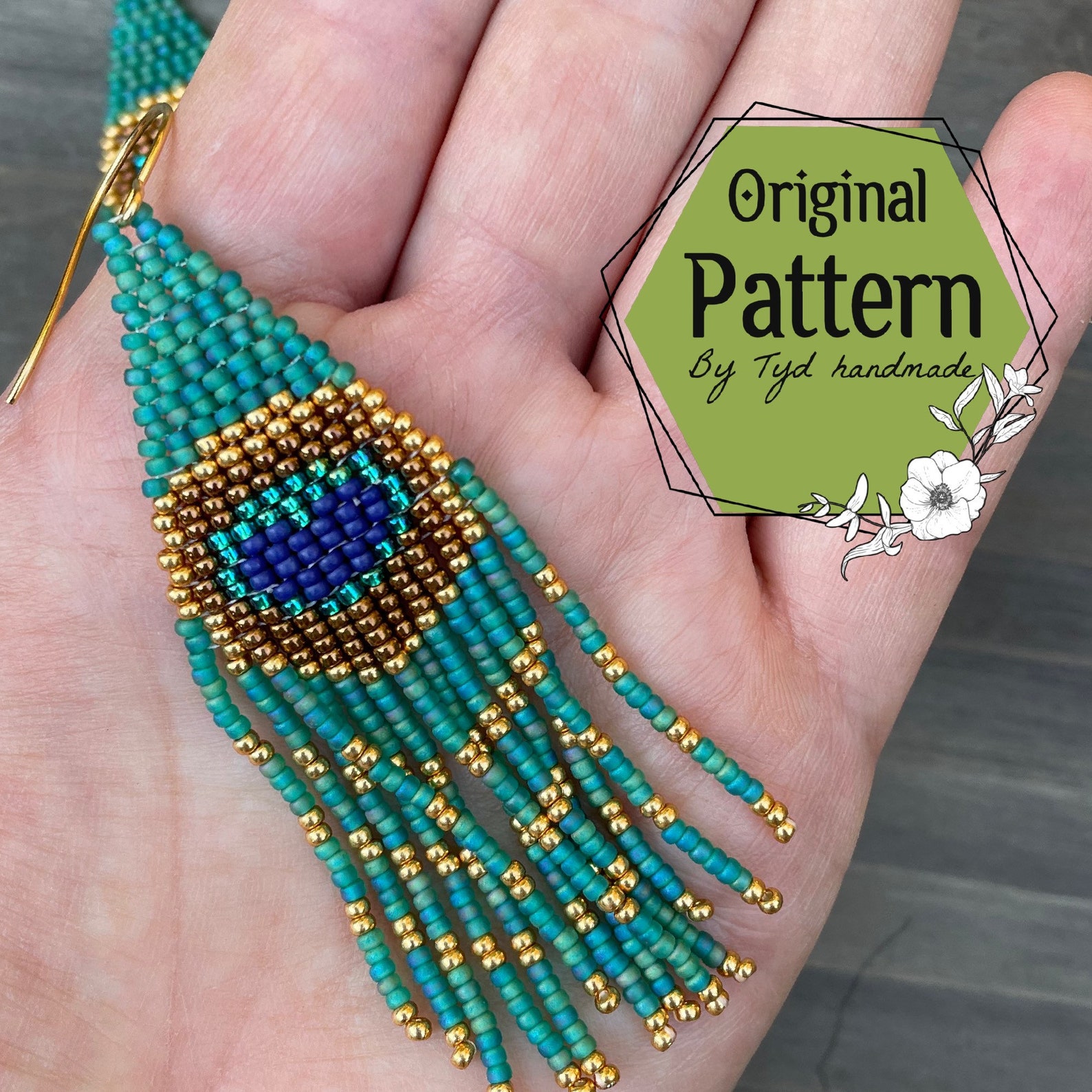 Myia Fringe Earrings Pattern - Etsy