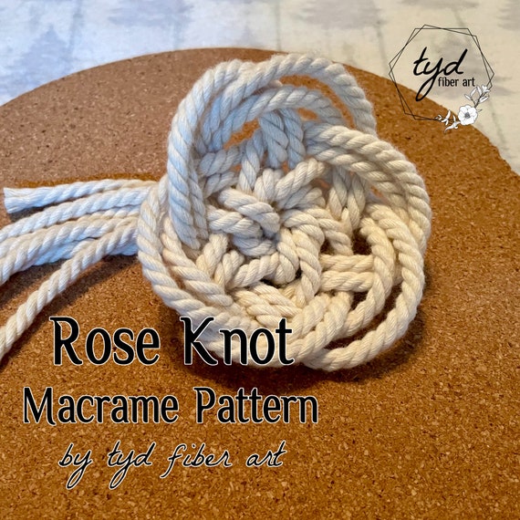 Rose Knot Macrame Pattern PDF - Etsy