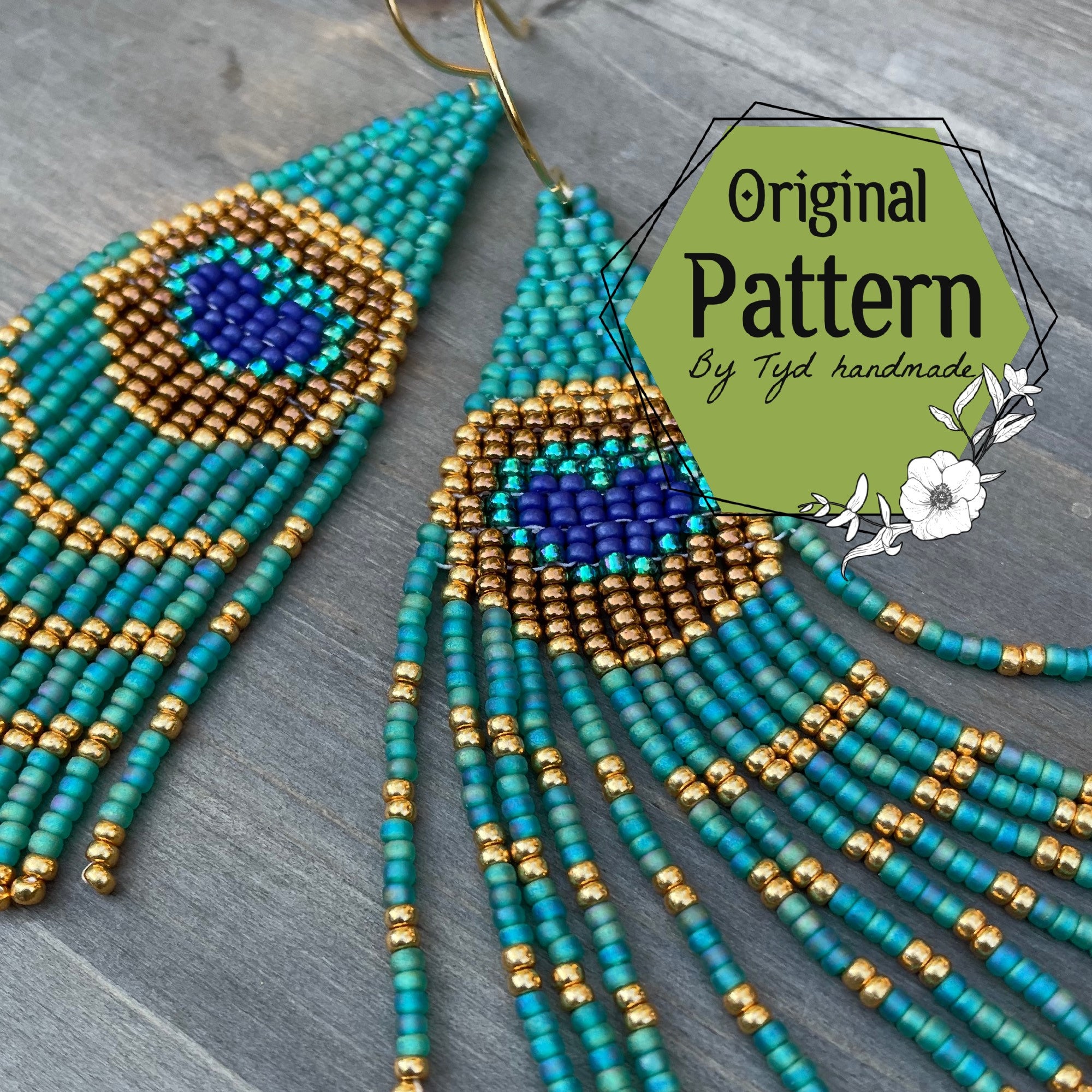 Myia Fringe Earrings Pattern - Etsy