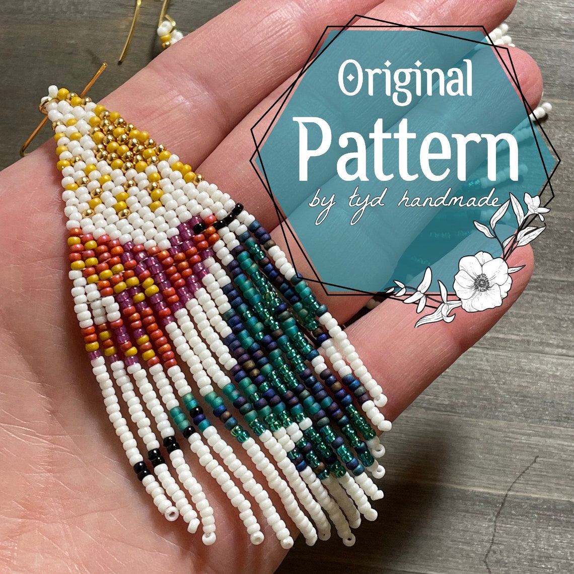 Phoebe Fringe Earrings Pattern - Etsy
