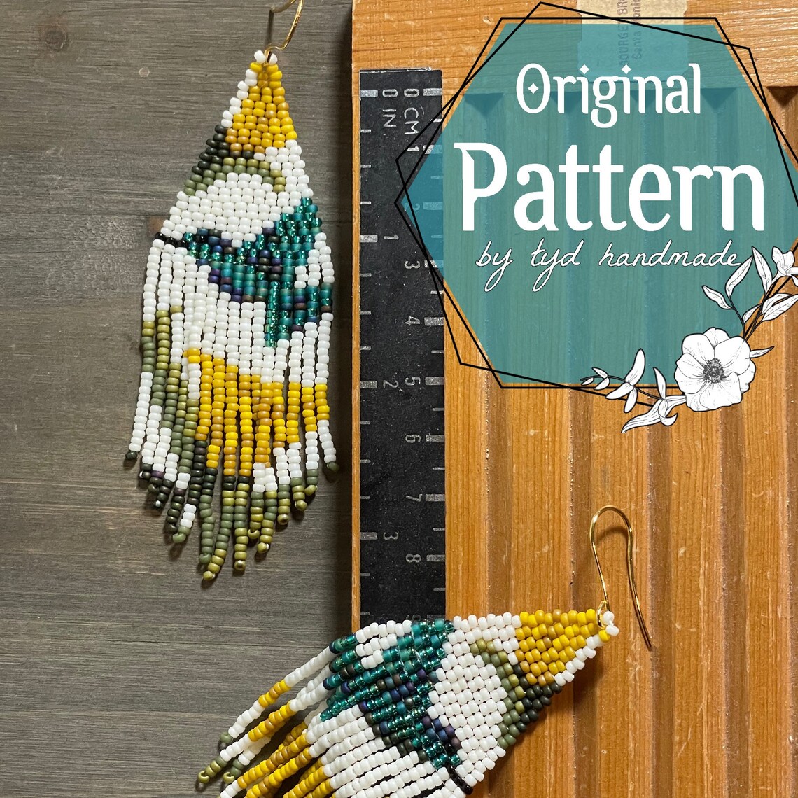 Ava Fringe Earrings Pattern - Etsy