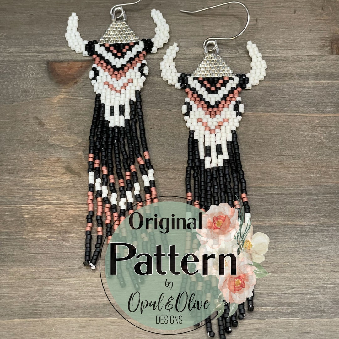 Rory Fringe Earrings Original Pattern by Opal and Olive Designs - Etsy