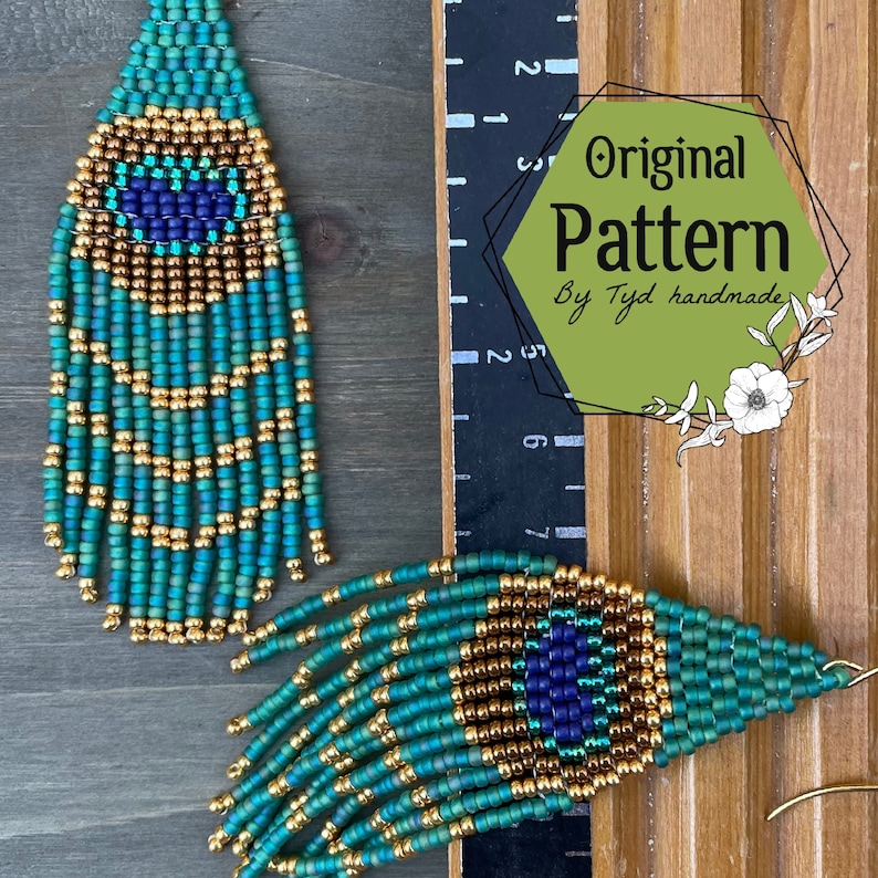 Myia Fringe Earrings Pattern - Etsy