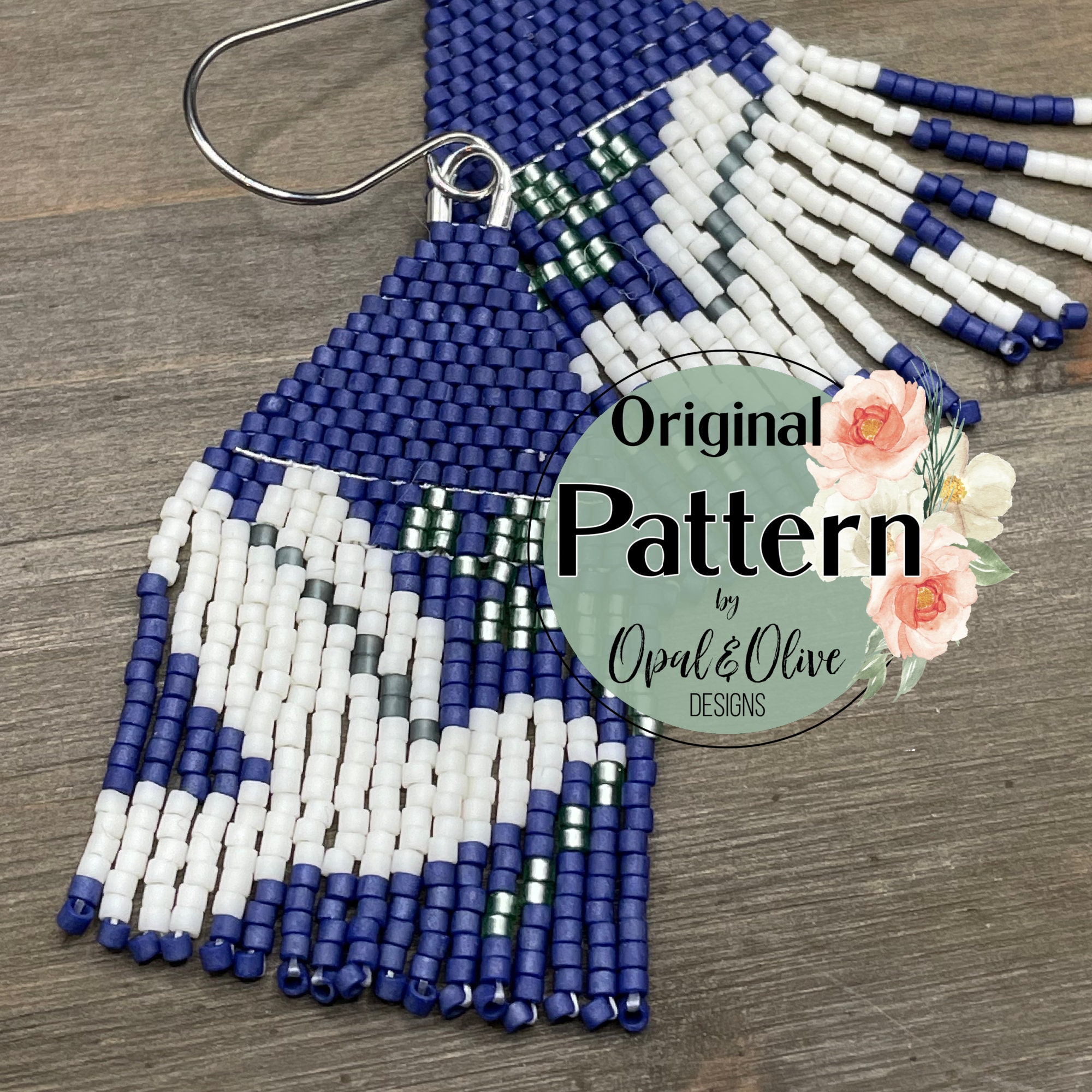 Paloma Fringe Earrings Original Pattern by Opal and Olive Designs - Etsy