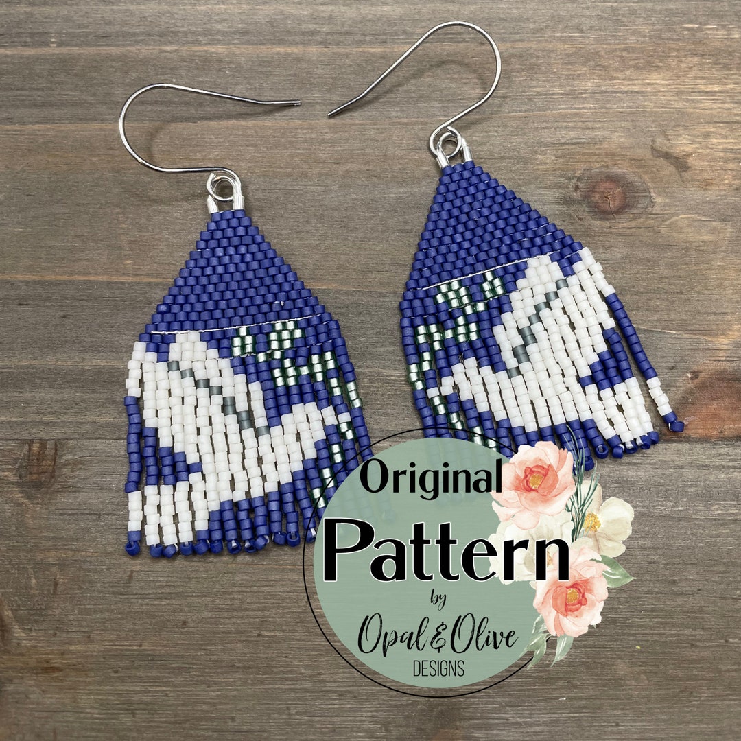 Paloma Fringe Earrings Original Pattern by Opal and Olive Designs - Etsy