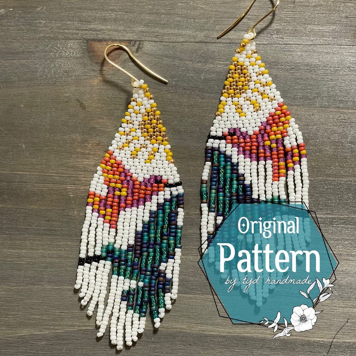 Phoebe Fringe Earrings Pattern - Etsy