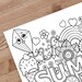 Summer Fun Coloring Page - Insta Digital Download - Kids Coloring ...