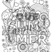Summer Fun Coloring Page - Insta Digital Download - Kids Coloring ...