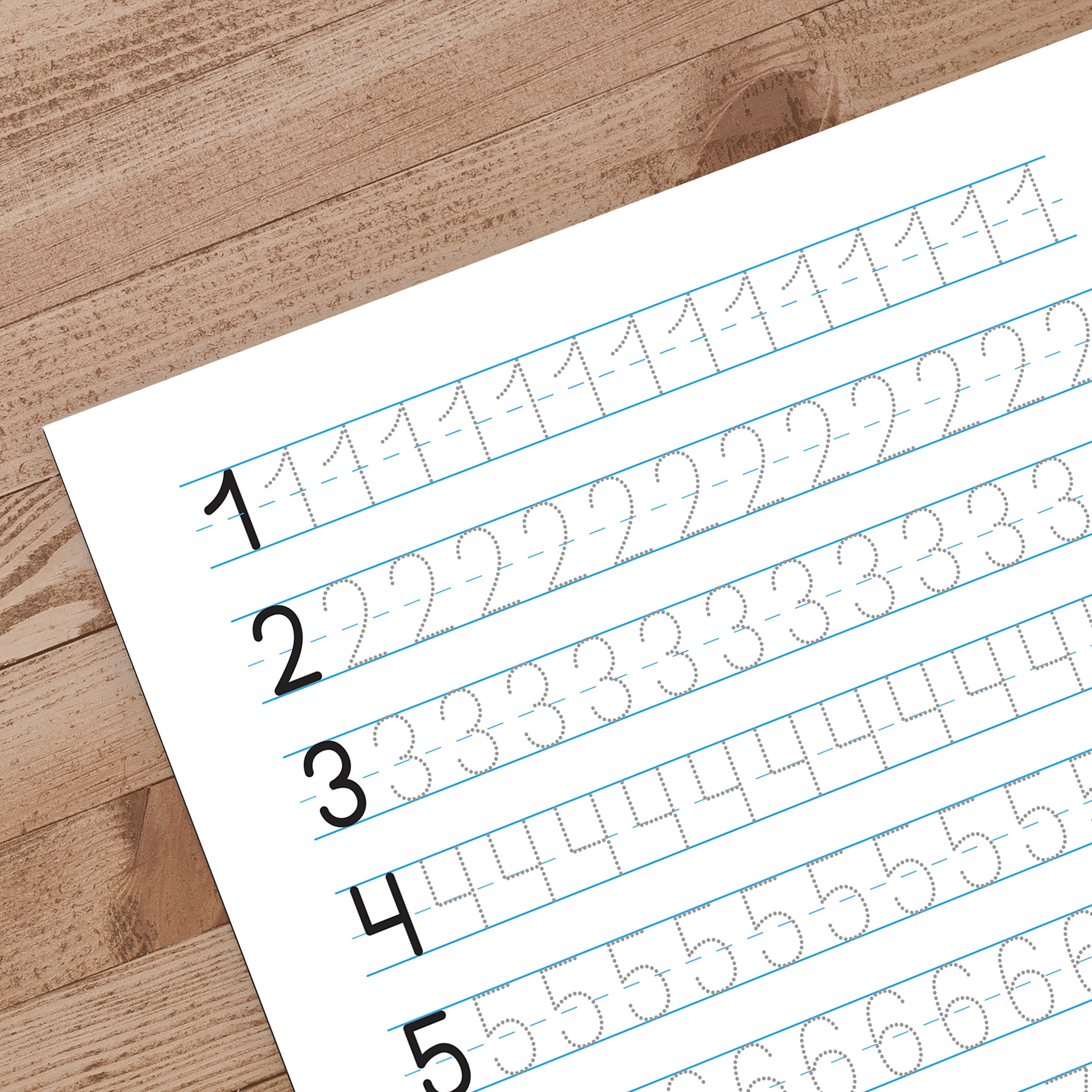 Compter tracer et colorier les nombres Téléchargement - Etsy France