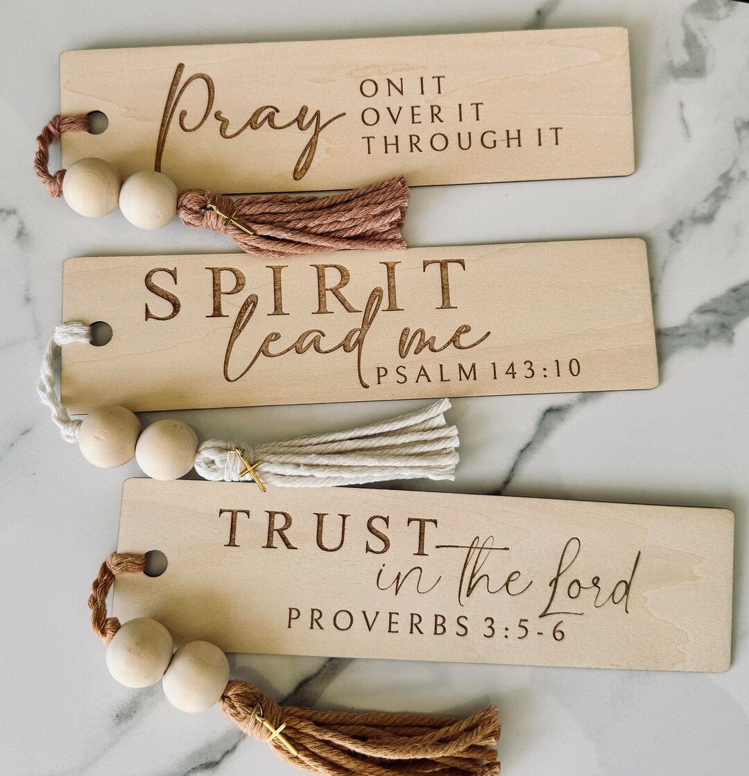 Engraved Christian Bookmark - Etsy