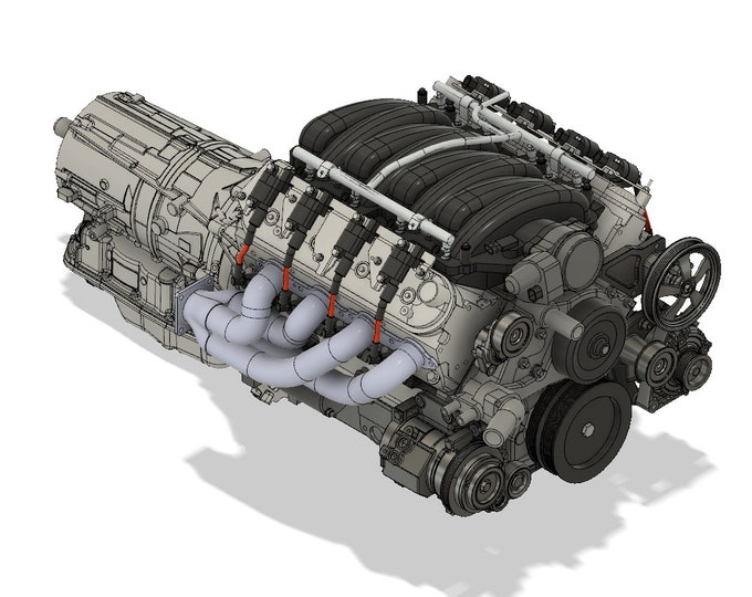 LS3 LS1 - Model Engine : 3D Printed 1/24 - 1/8 Scale - Etsy
