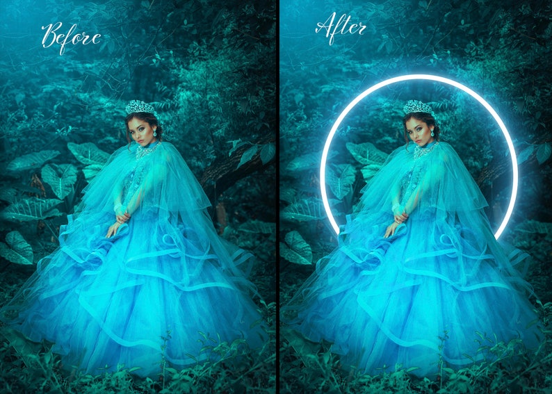 Light Ring Pngs, Glow Rings, Glow Shapes, PNG Overlays for Photoshop, Glow Moon, Square, Polygon ...