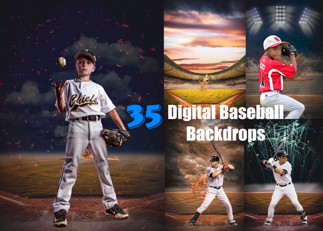 35 Digital Baseball Backdrops, Baseball Backgrounds, Sports Banner. - Etsy
