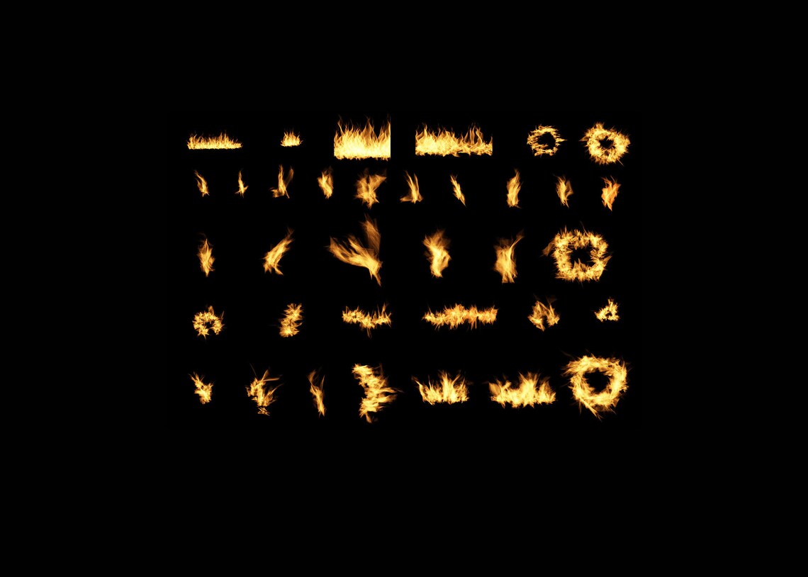 35 Fire Overlays, Png, Photoshop Overlays, Campfire, Flame Overlays ...