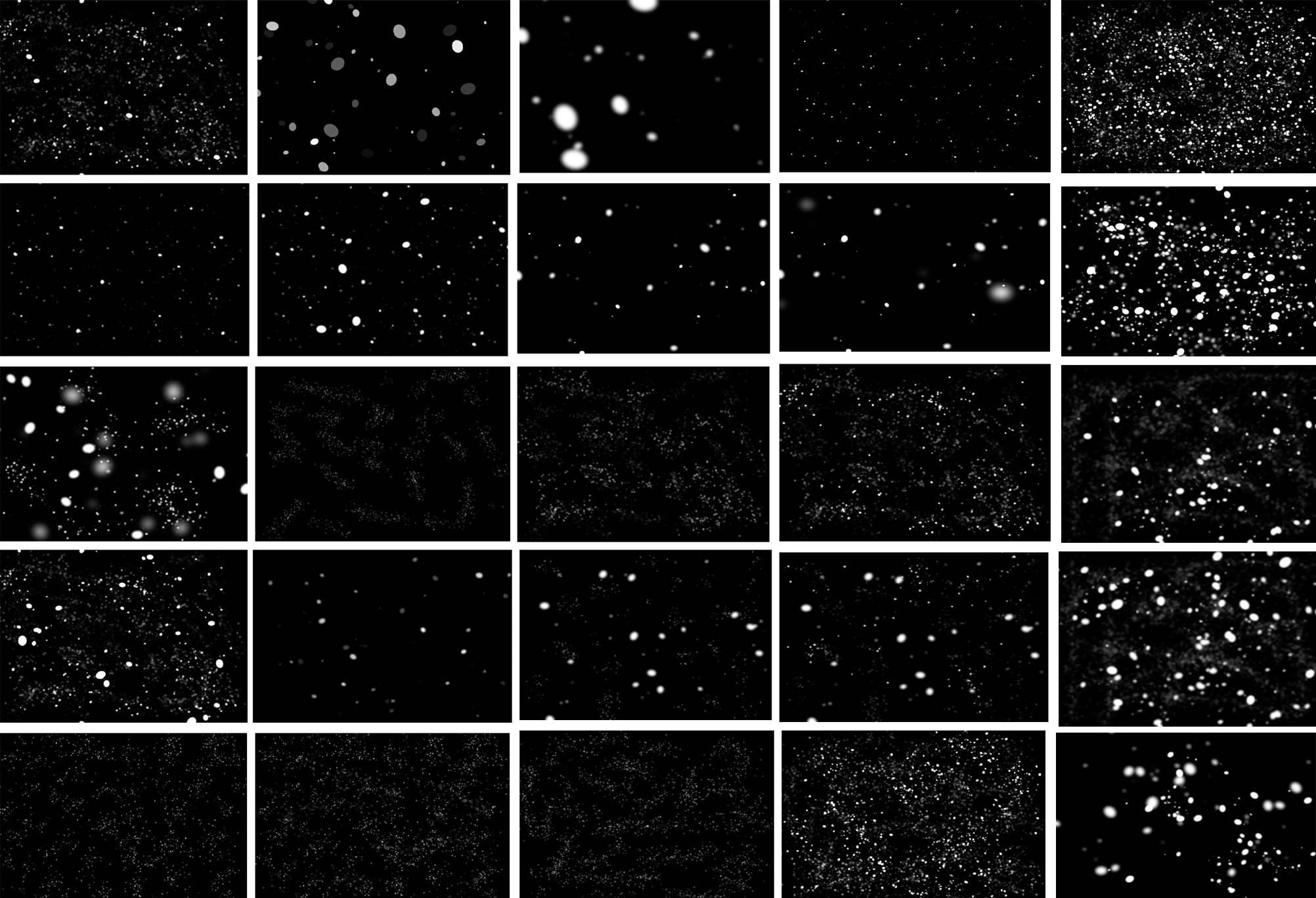 75 Snow Overlays, Winter Overlays, Falling Snow Overlays, Digital ...