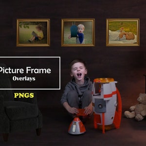 25 Picture Frame Overlays, Picture Frame PNG, Photoshop Overlays. - Etsy