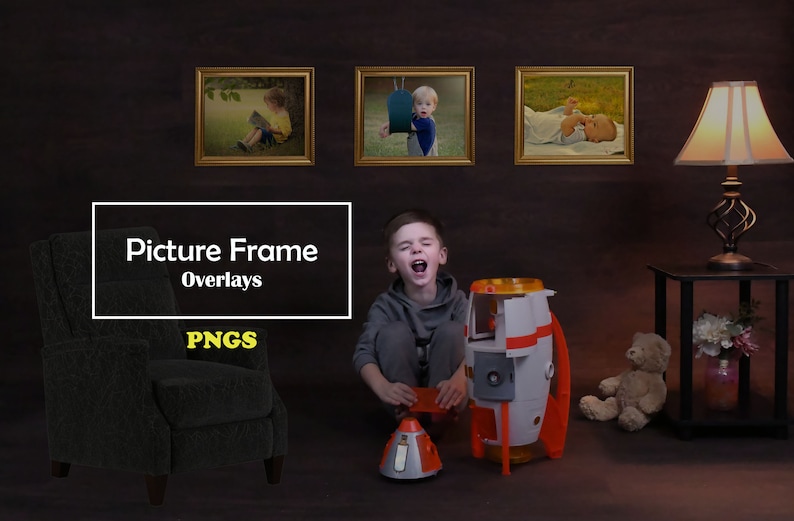 25 Picture Frame Overlays, Picture Frame PNG, Photoshop Overlays. - Etsy