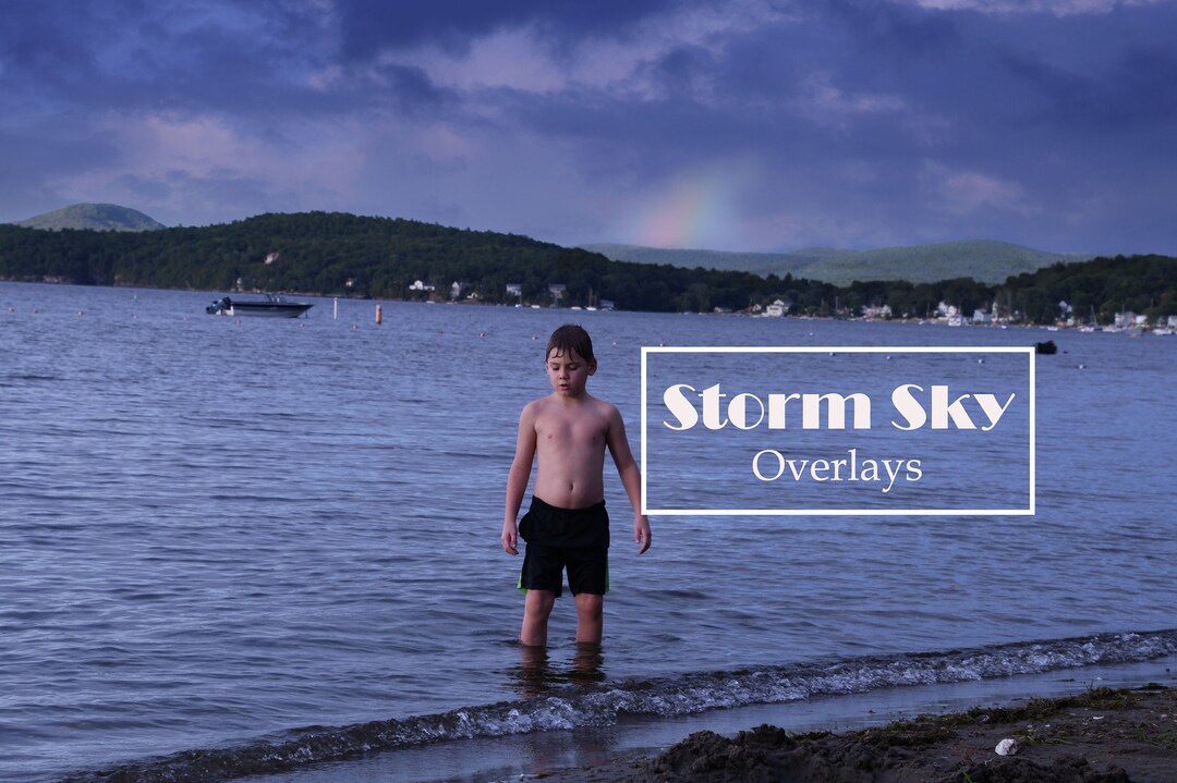 50 Storm Sky Overlays, Photoshop Sky Overlay, Stormy Sky, Cloud Effect ...