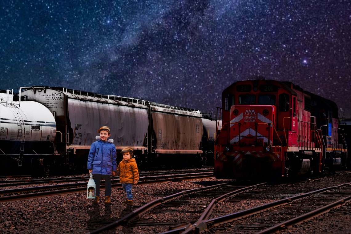 Train Digital Backdrop, JPEG, Instant Download. - Etsy