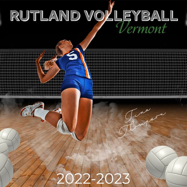 Team Photo Photoshop Template Volleyball - Etsy